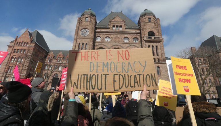 “Hands Off Our Education”: Ontario Students Rally at Queen’s Park Over ...